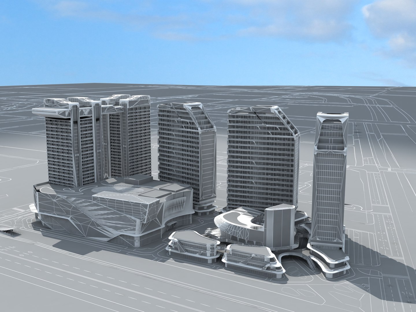 Cityscape 16 3D Model - TurboSquid 2075148