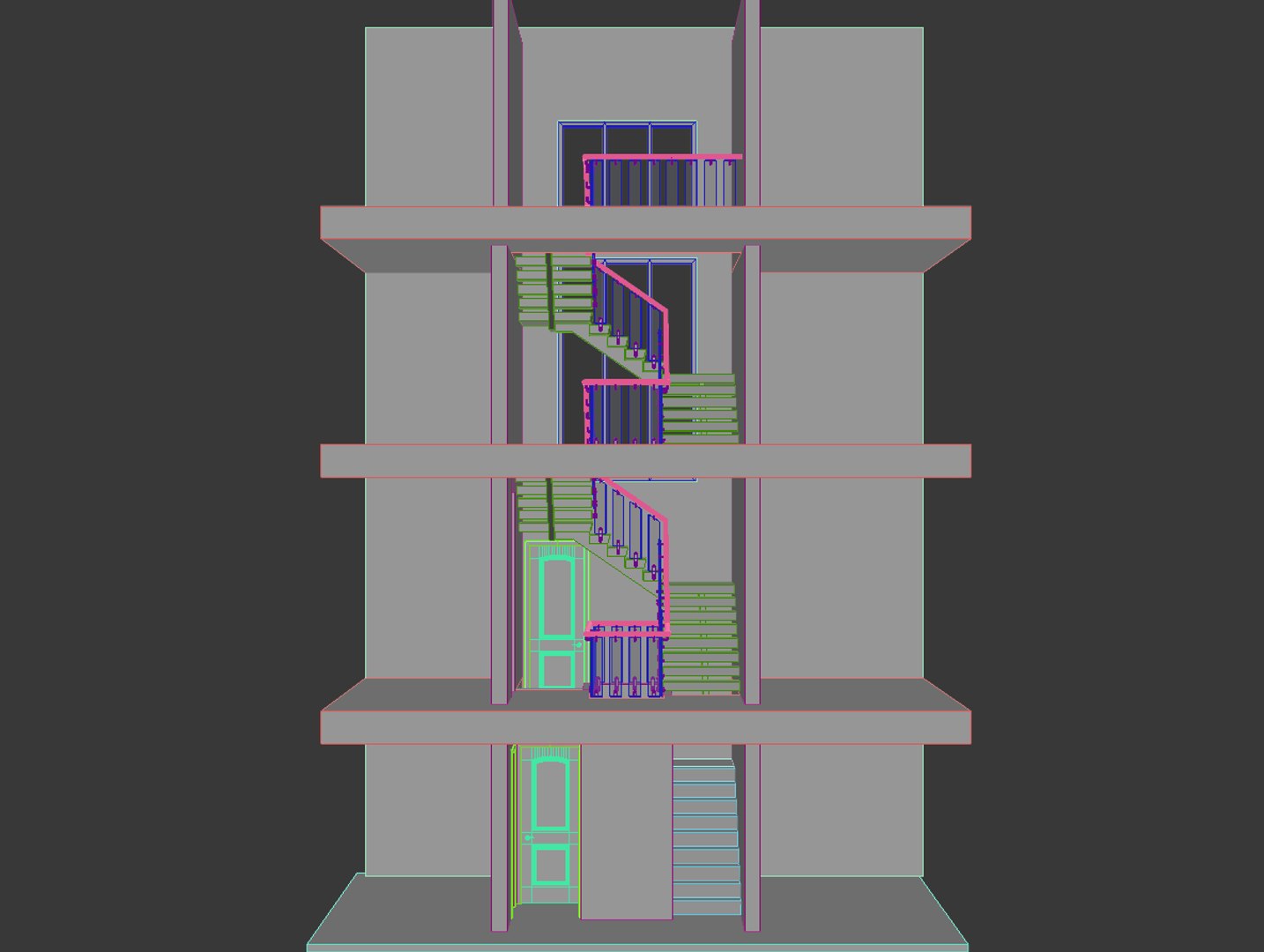 Staircase 3d Model