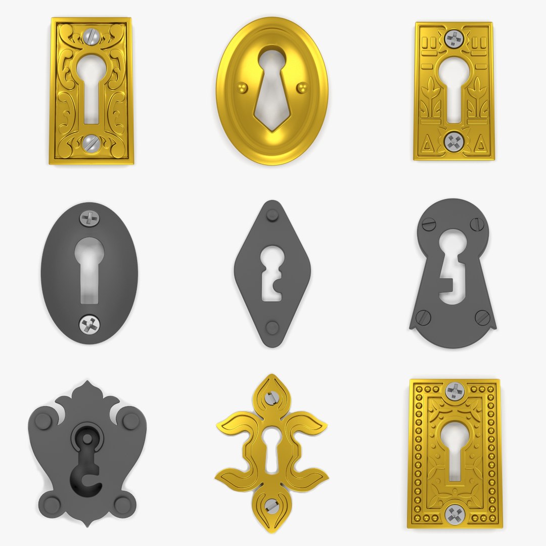 3D Model Retro Keyholes Collection 2 - TurboSquid 1898879