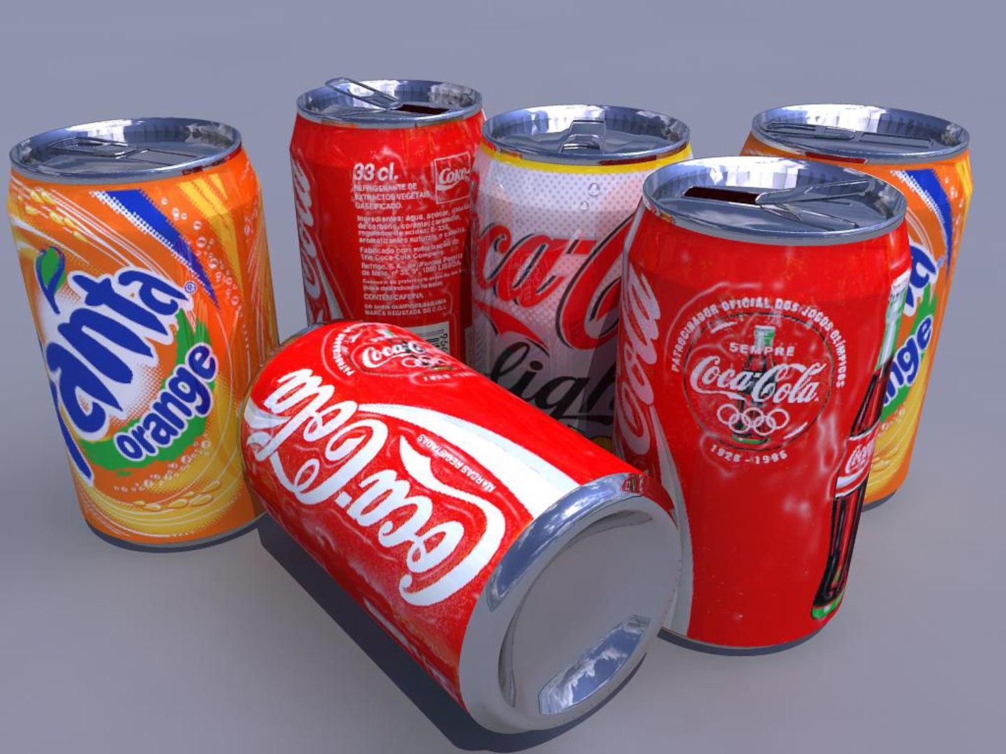 3d Soft Drink Model
