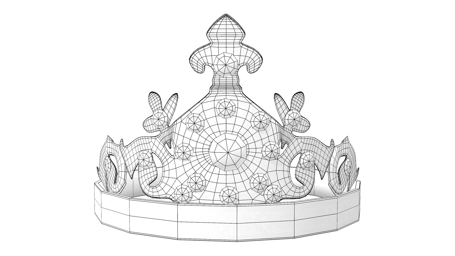 Medieval Royal Quin Crown 3D Model - TurboSquid 1976191
