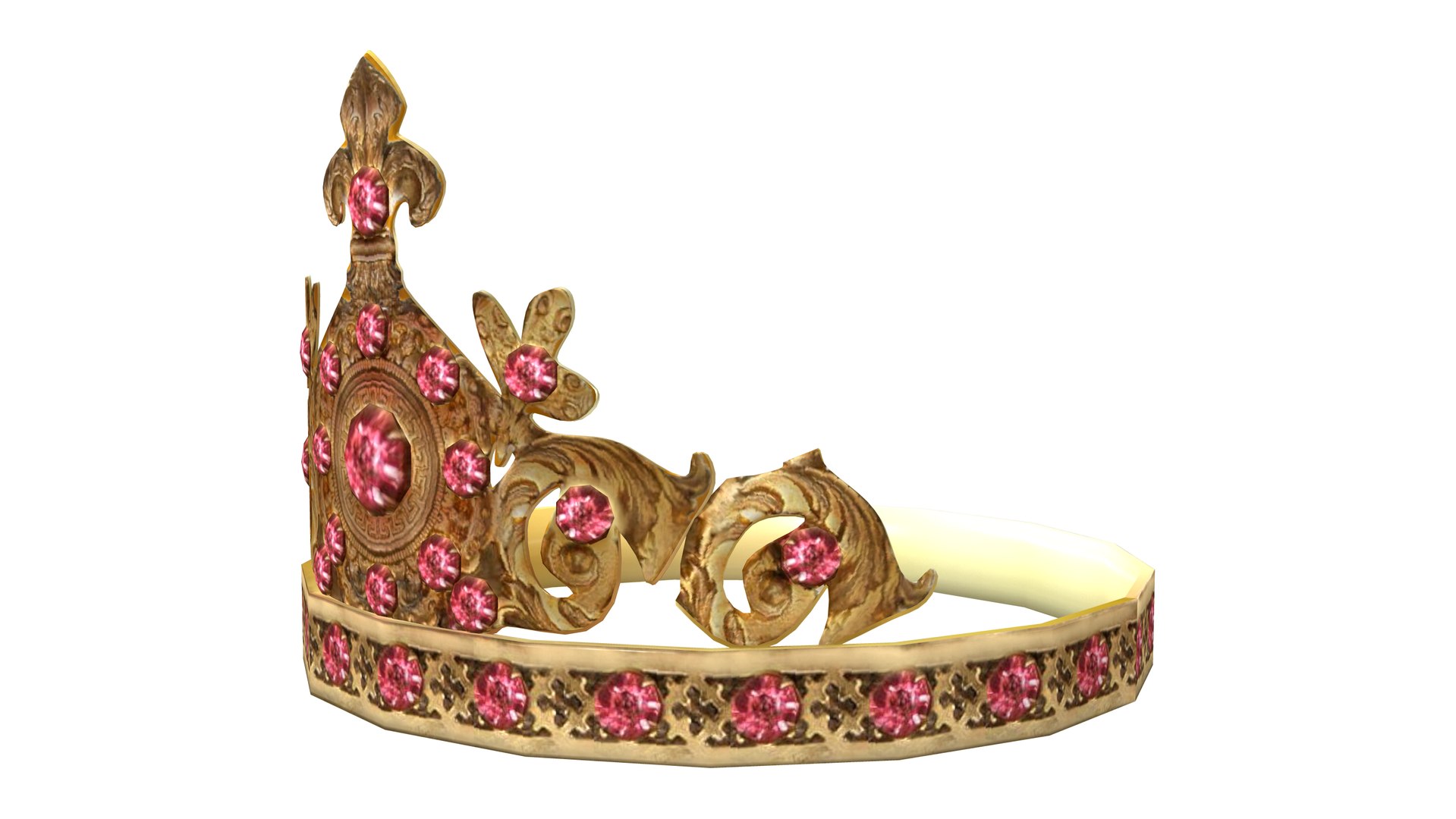 Medieval Royal Quin Crown 3D Model - TurboSquid 1976191