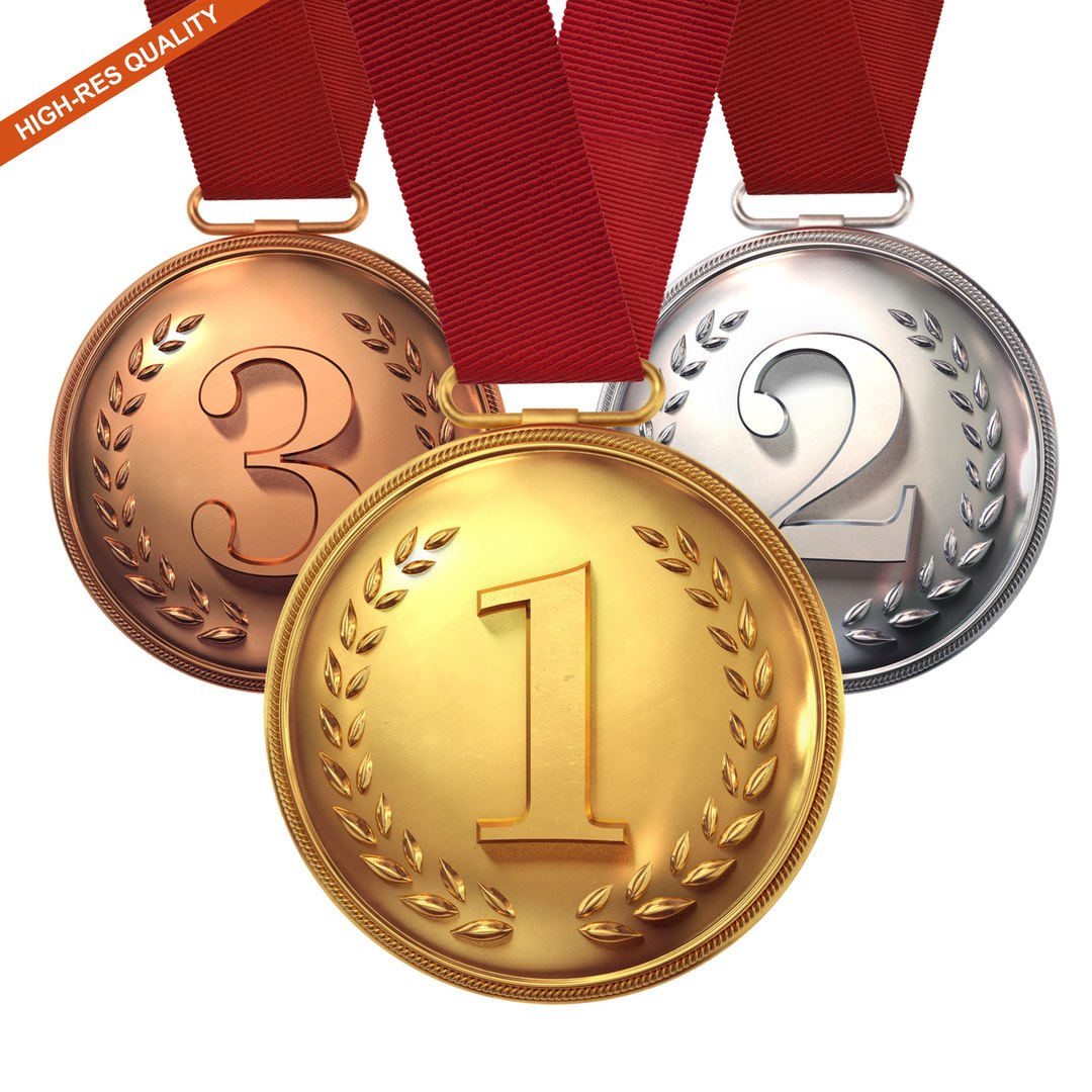 3d Model Gold Silver Medal