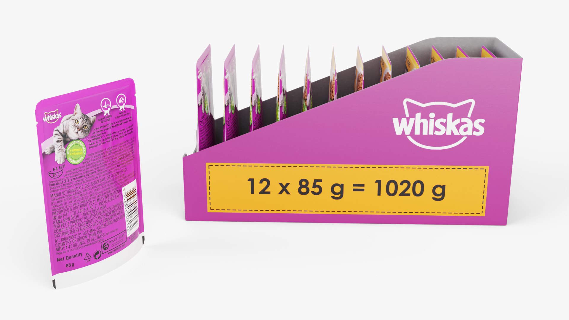 Whiskas Cat Food Wet 3D model - TurboSquid 2170521