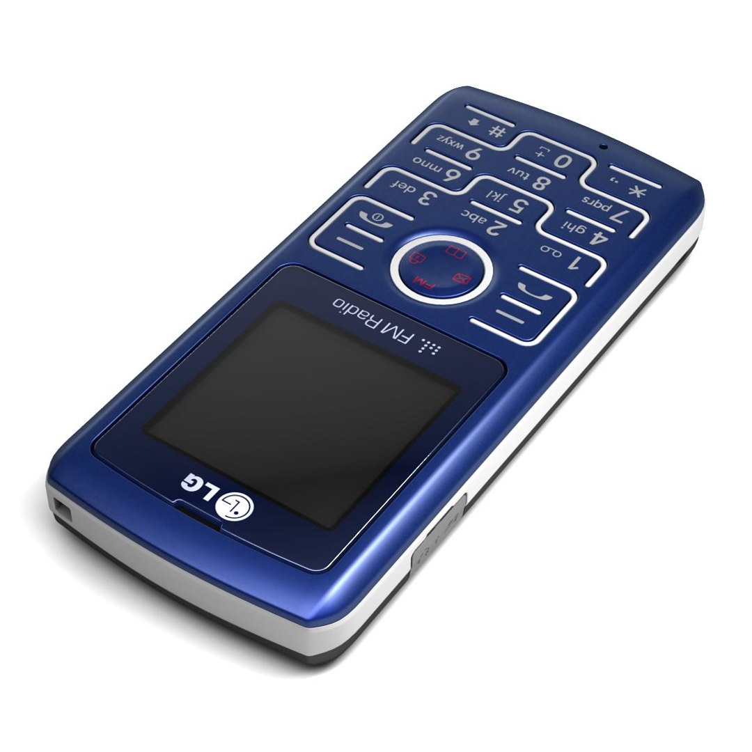 lg kg288 cell phone 3d model