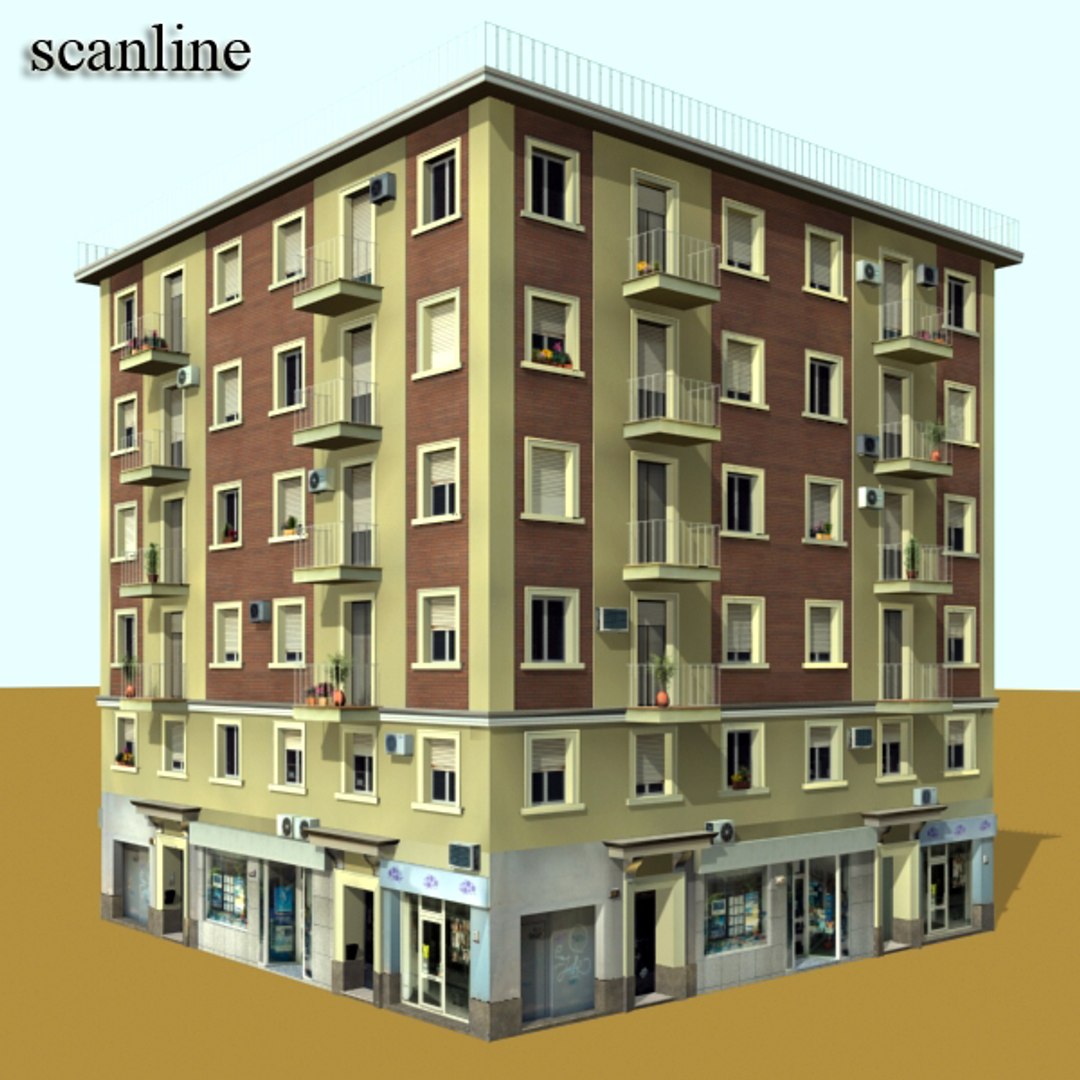 3d model photorealistic building 4