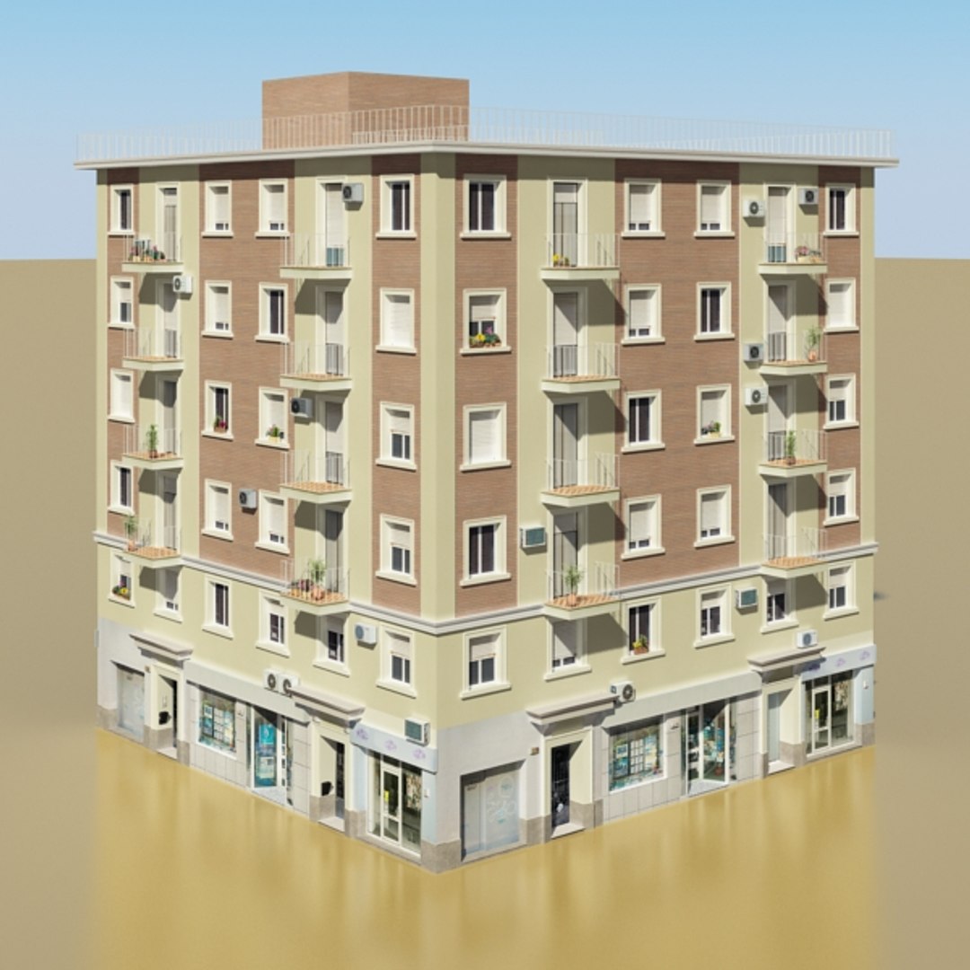 3d model photorealistic building 4