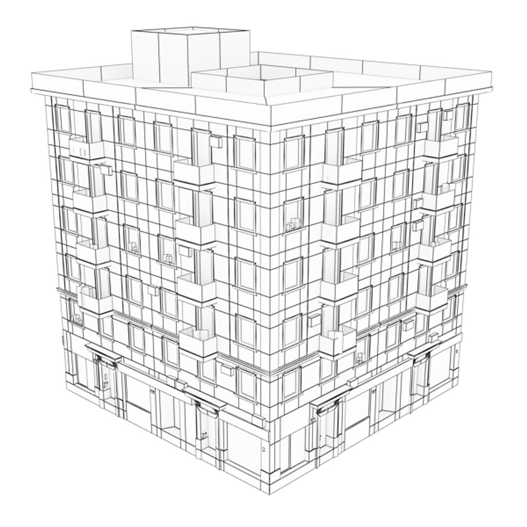 3d model photorealistic building 4