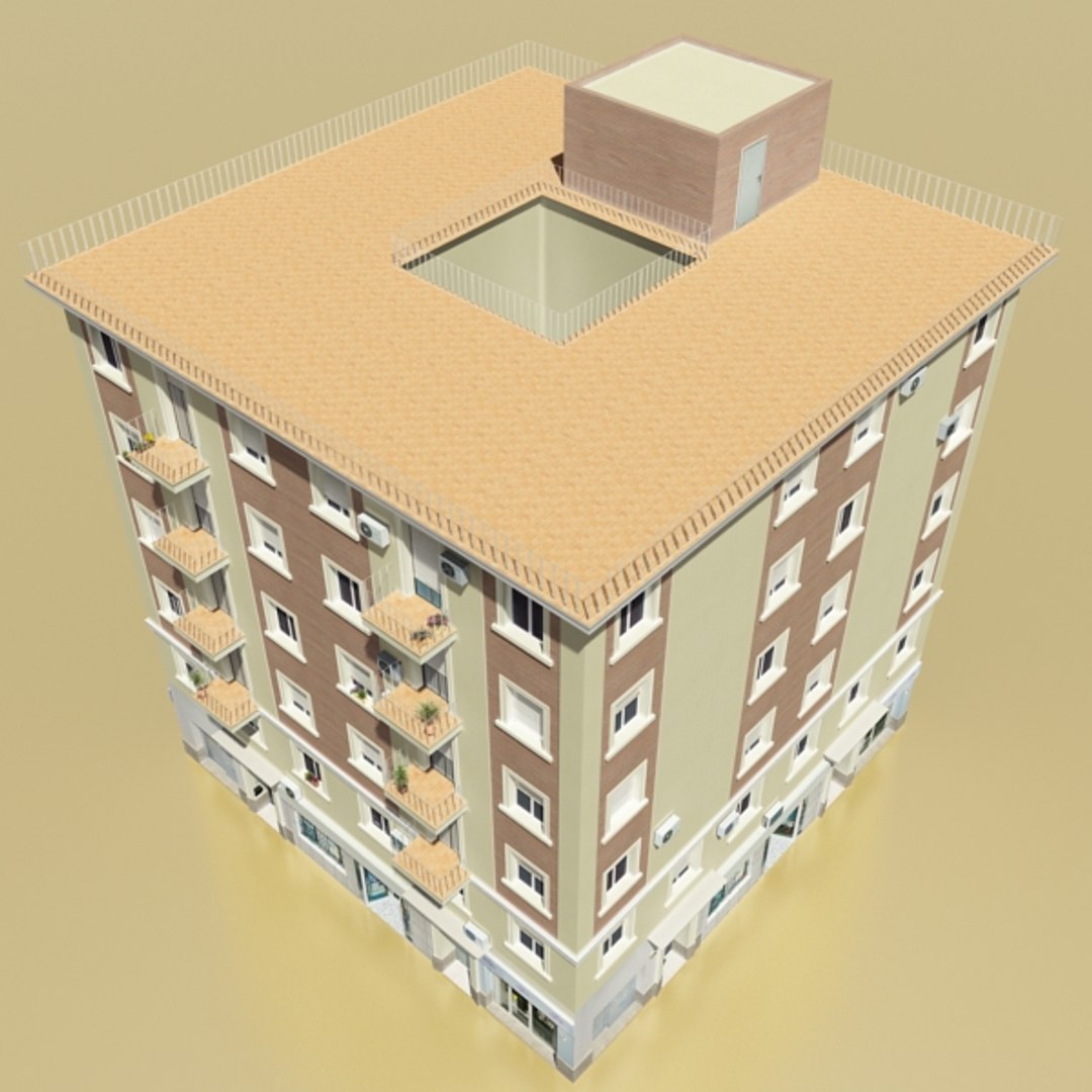 3d model photorealistic building 4