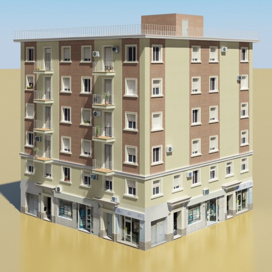 3d model photorealistic building 4