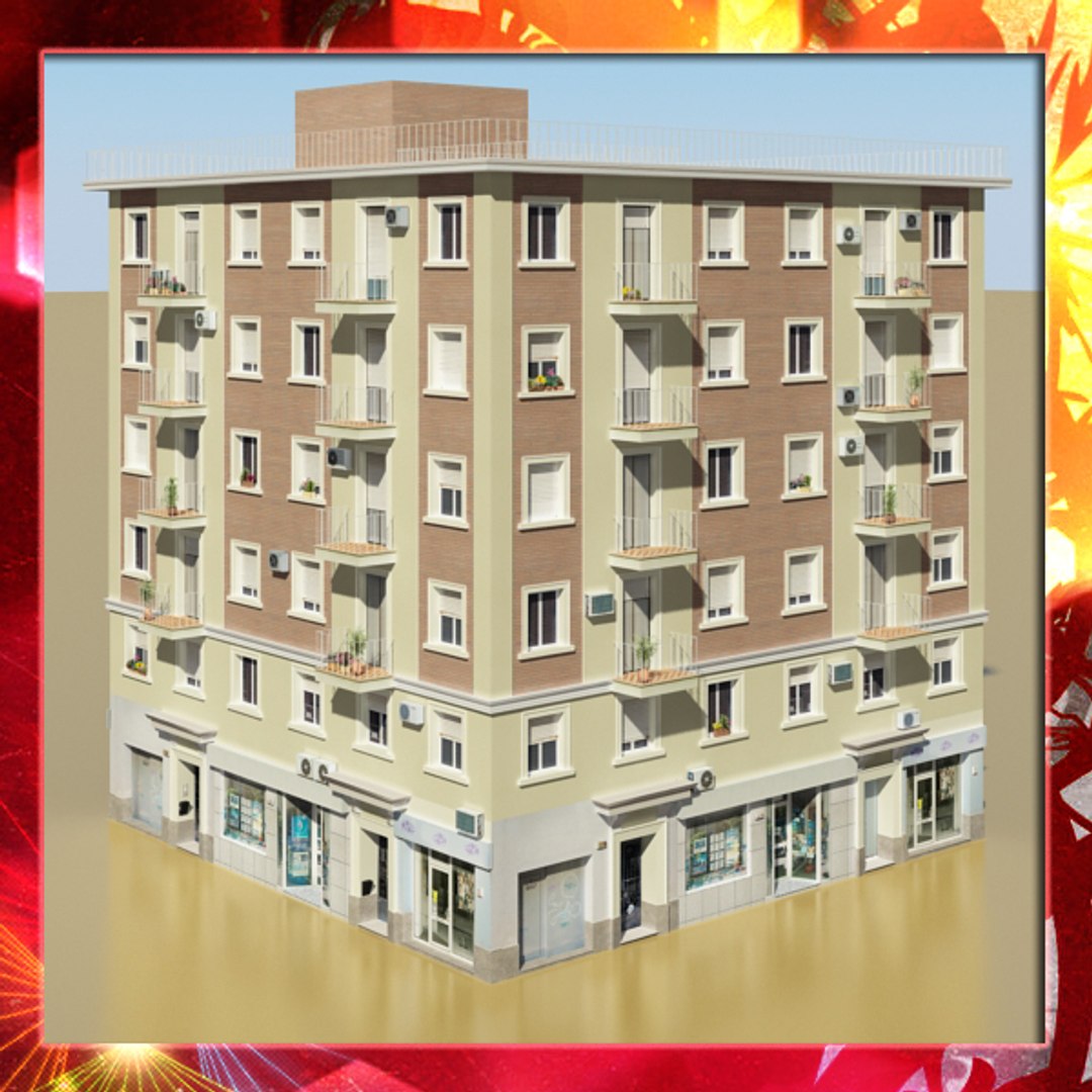 3d model photorealistic building 4