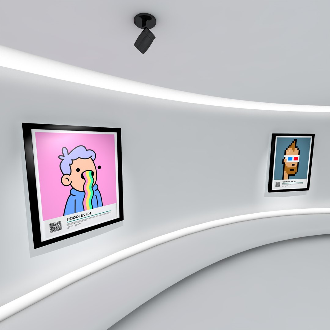 3D VR Digital Art Exhibition Meta Gallery - TurboSquid 1985944