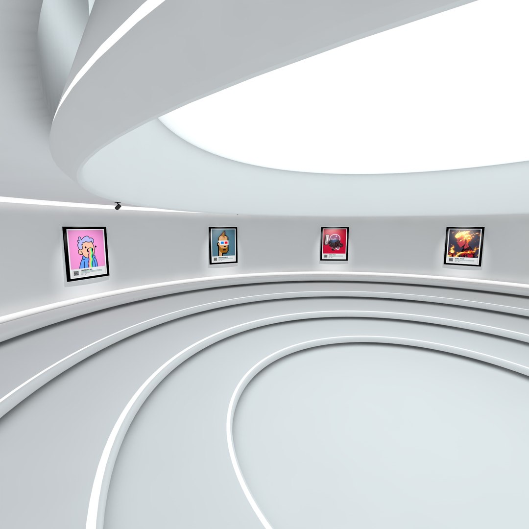 3D VR Digital Art Exhibition Meta Gallery - TurboSquid 1985944