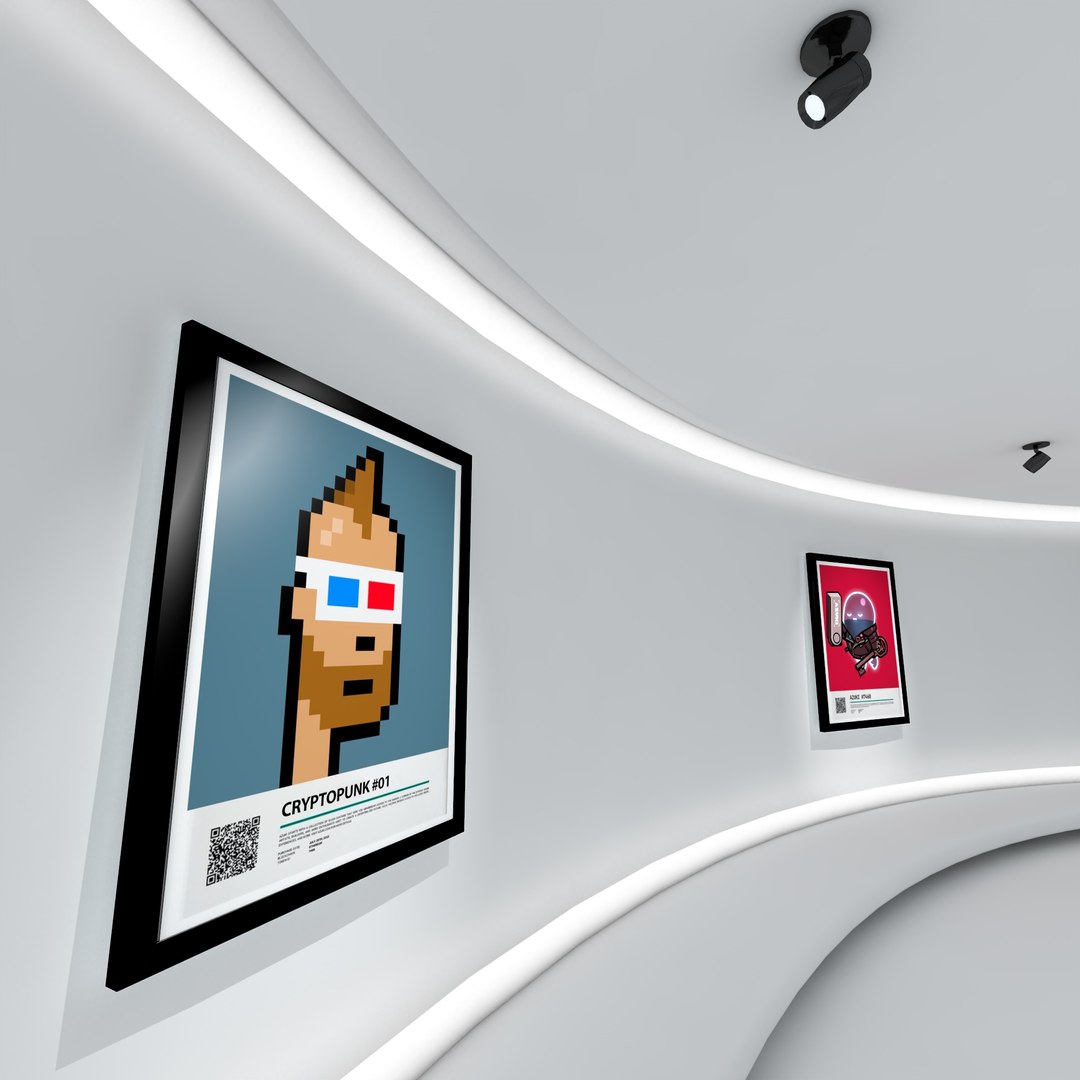 3D VR Digital Art Exhibition Meta Gallery - TurboSquid 1985944