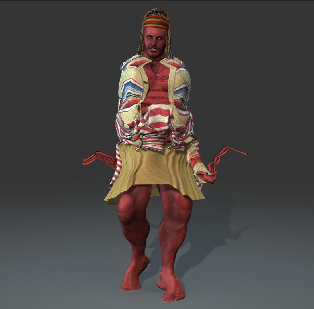 demon devil troll evil obj