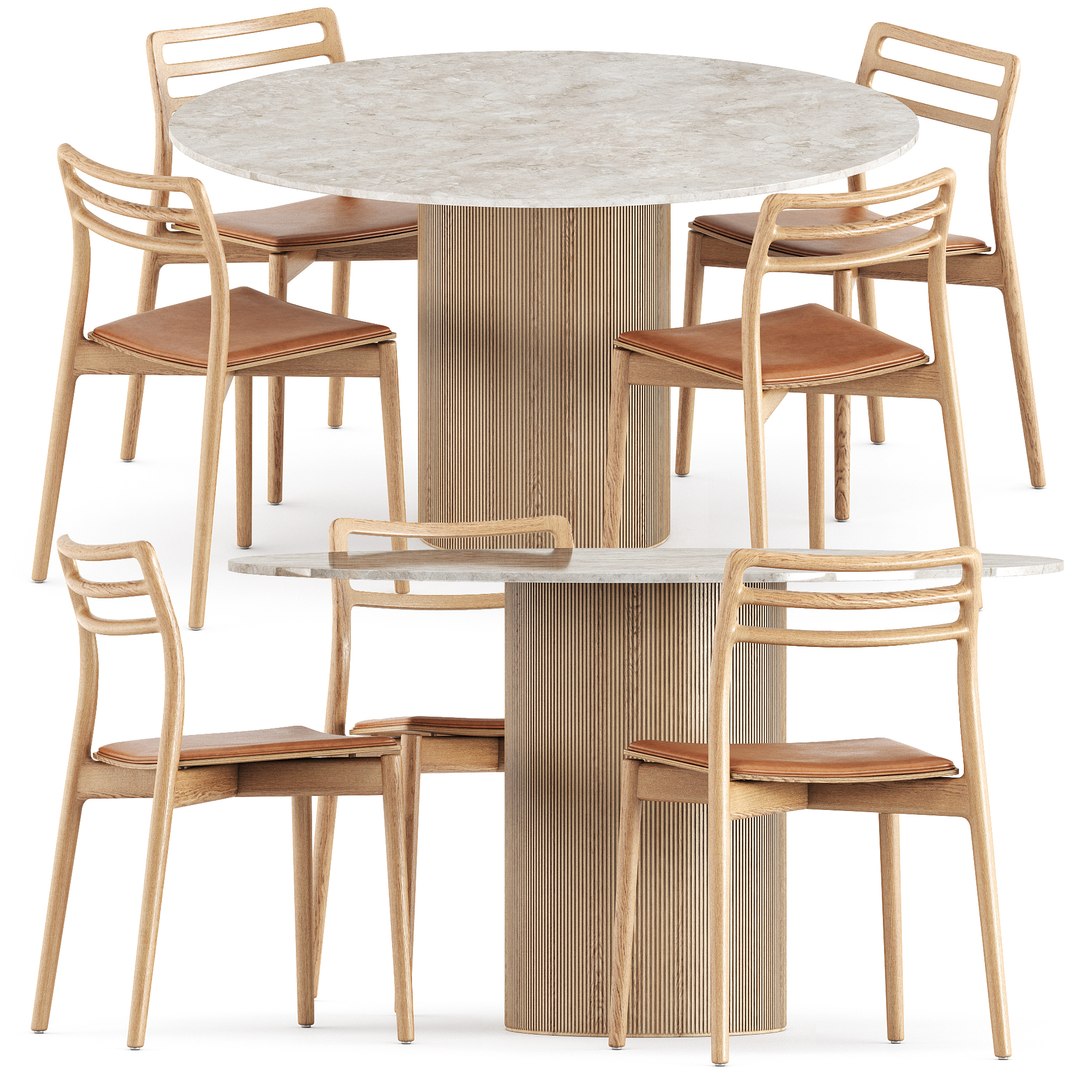 Cabin Chair And Cabin Round Table 3D Model - TurboSquid 1998714