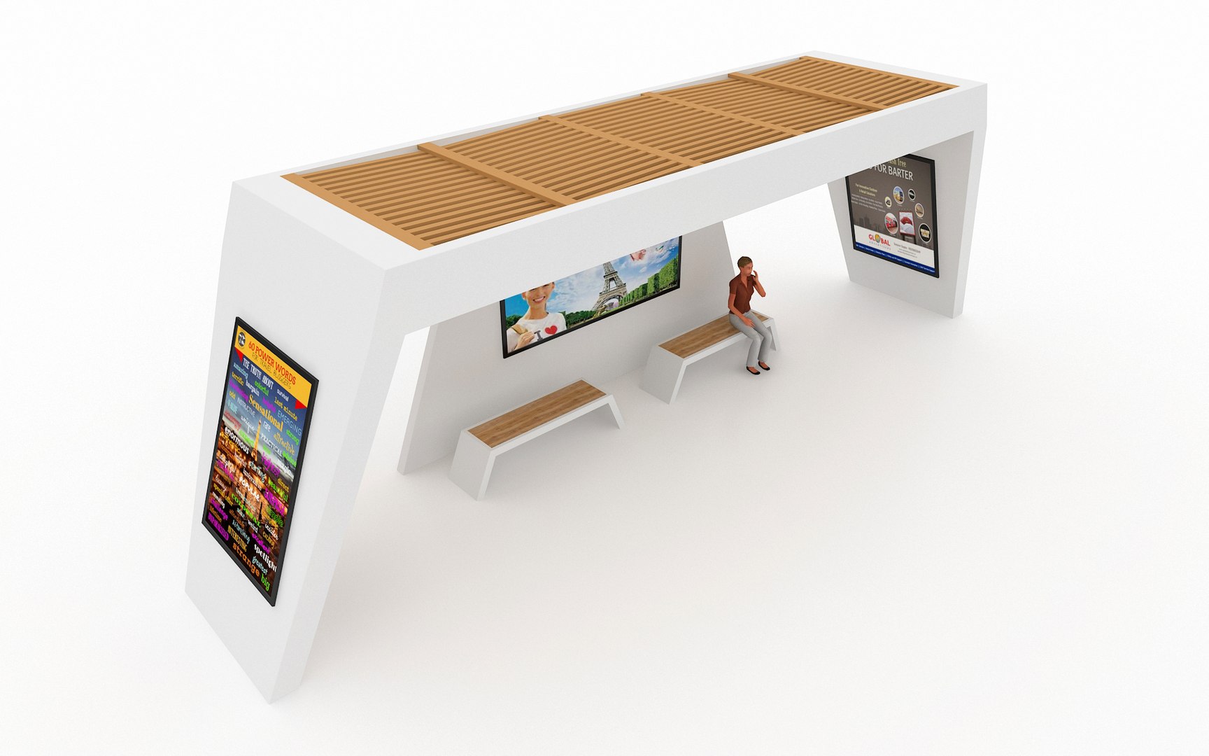 Bus Station 3D Model - TurboSquid 1436451