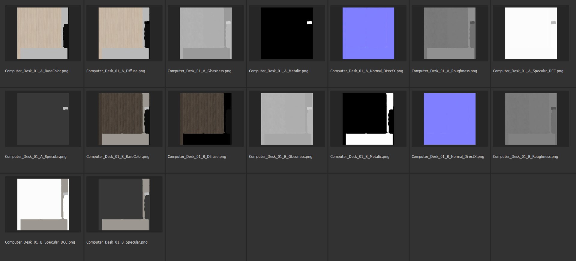Realistic computer desk 3D - TurboSquid 1704783