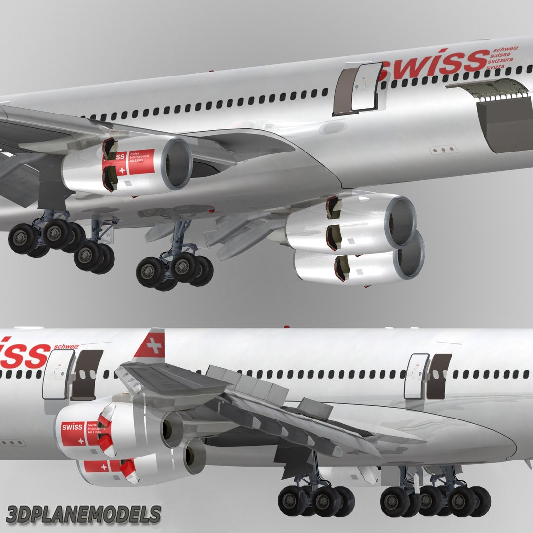 3d Model Airbus A340-300