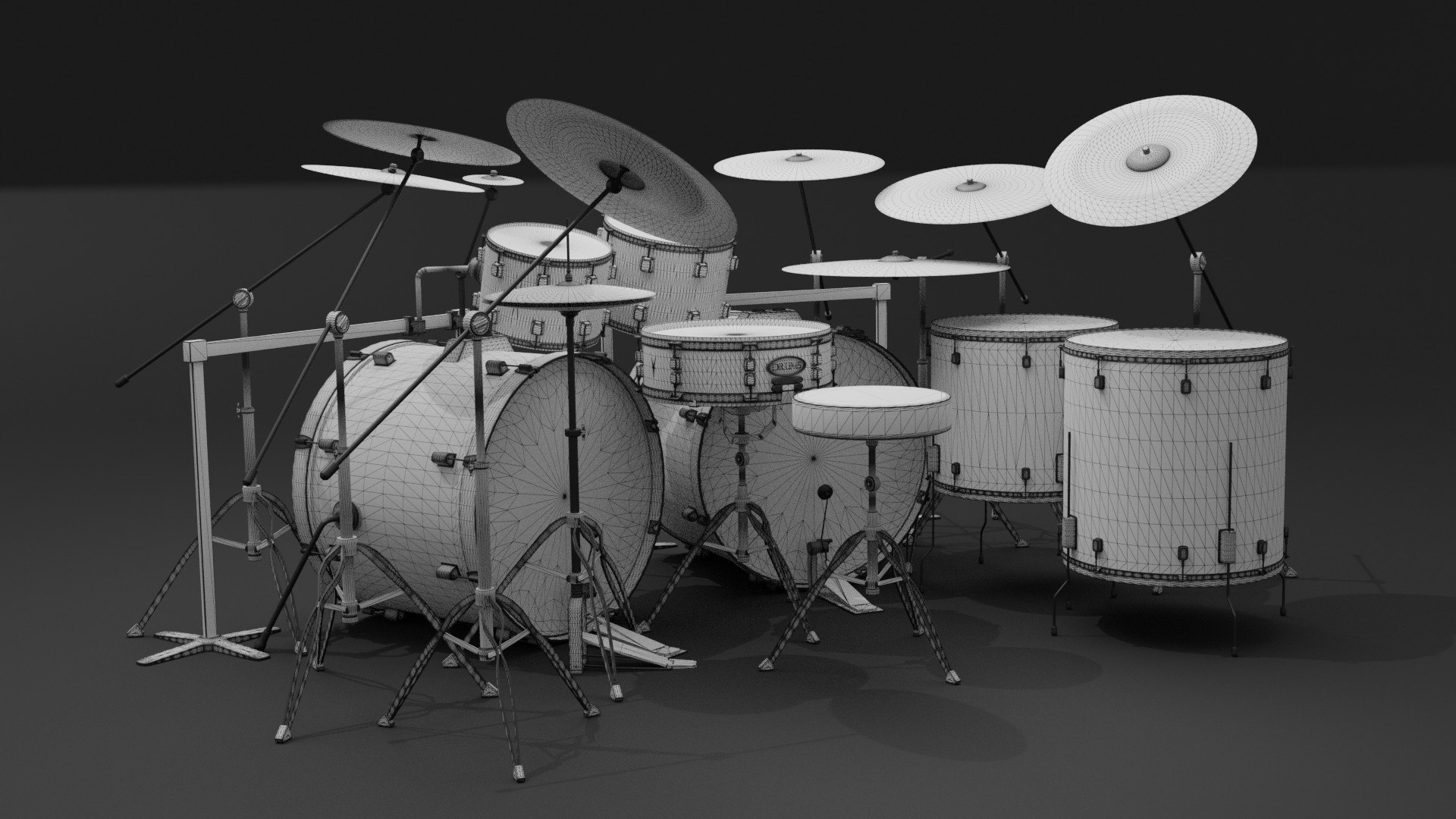 Metal Drum Set 3D Model 3D - TurboSquid 1962981