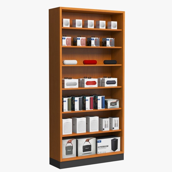 Shop Shelving Electronics 2 model - TurboSquid 1823011
