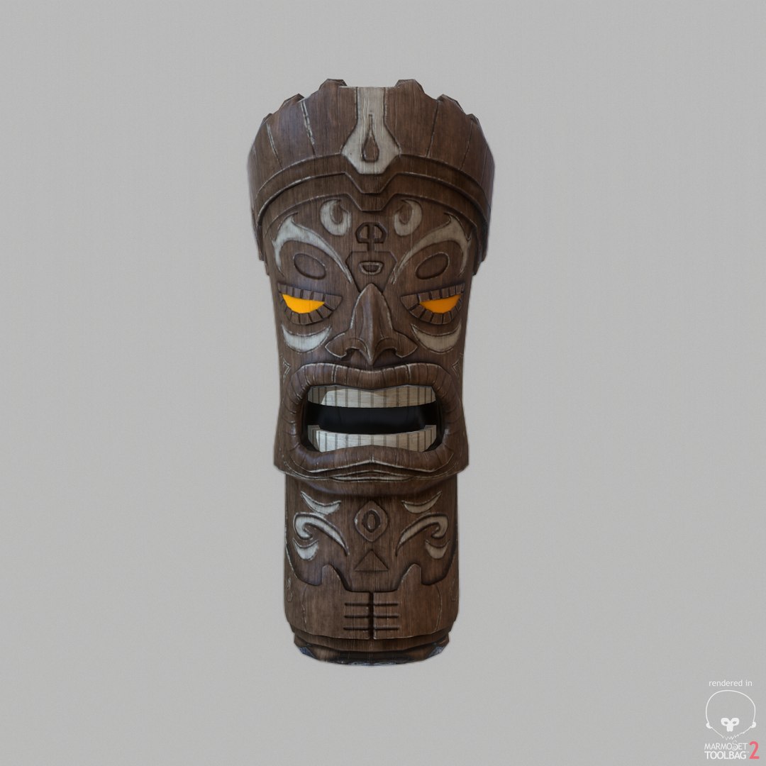 Tiki Head 3d Model