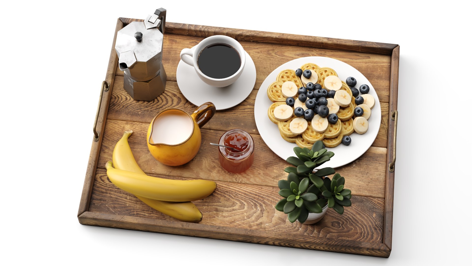 3D Breakfast Set 14 - TurboSquid 2298268