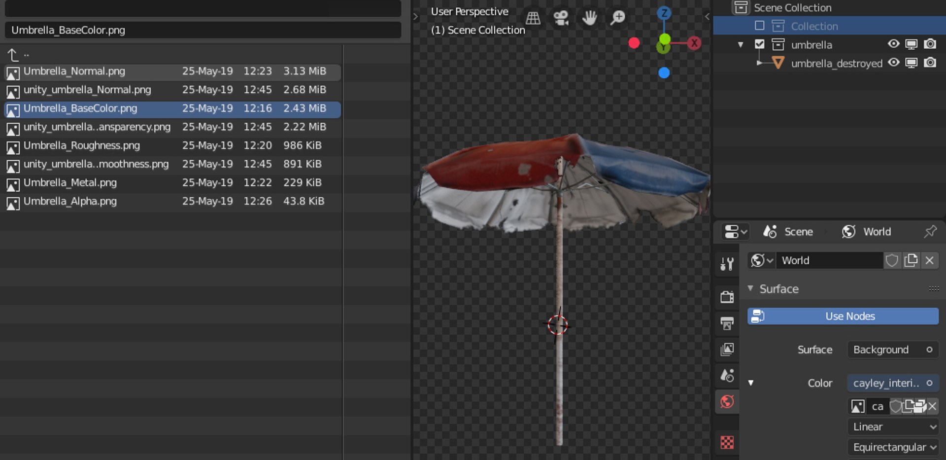 Umbrella Unity 3D Model - TurboSquid 1410080