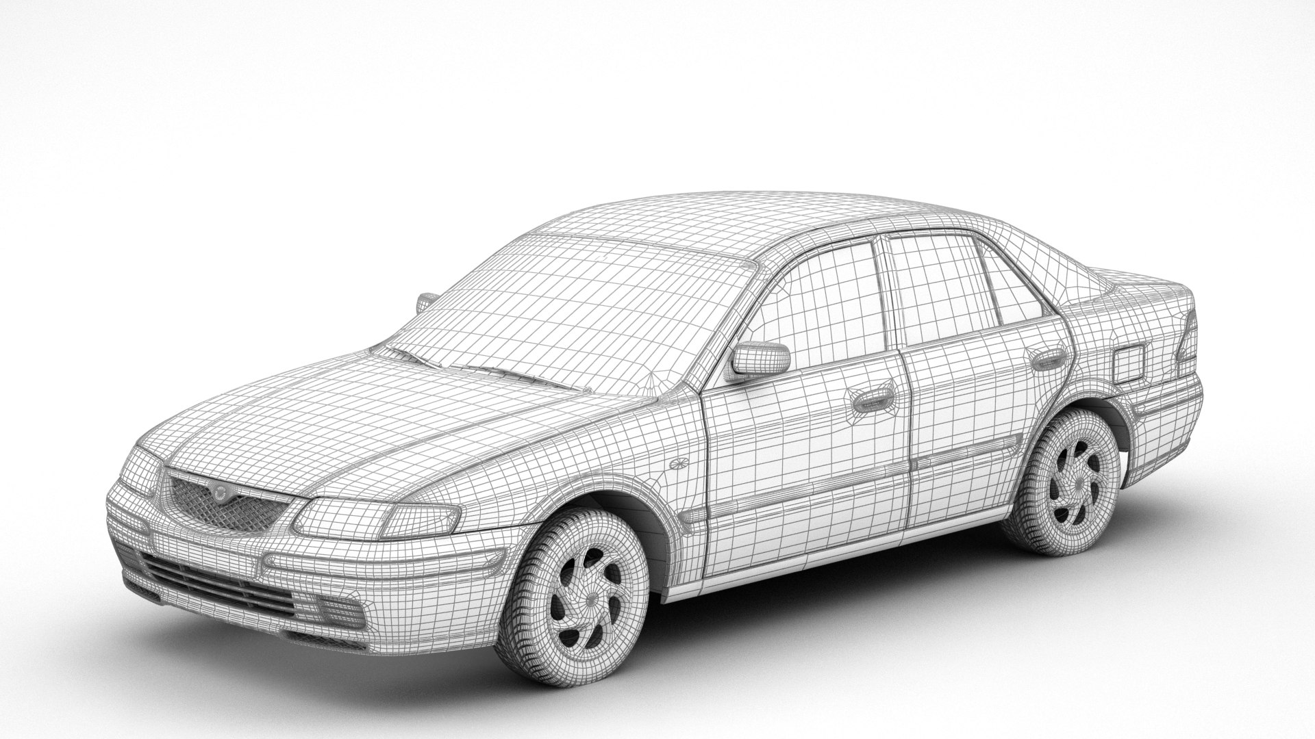 3D Model Mazda 626 Sedan - TurboSquid 2010533