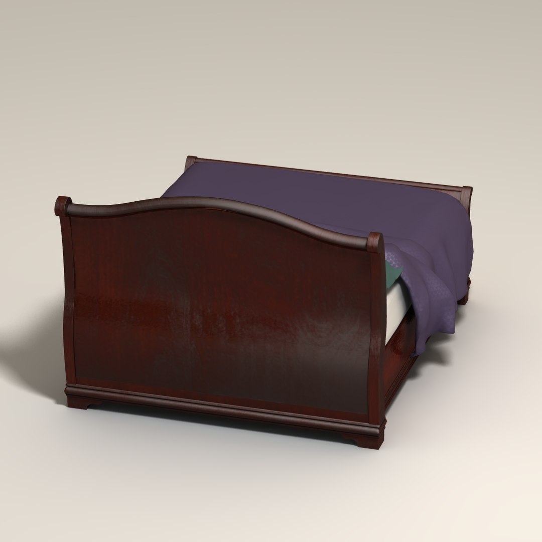 Sleigh Bed 3d Model