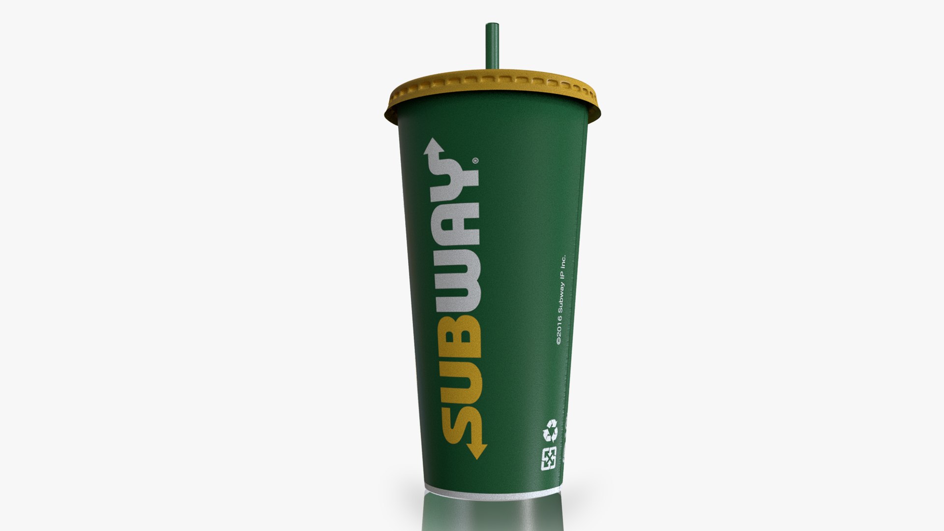 Cup Subway 3D Model - TurboSquid 1450653