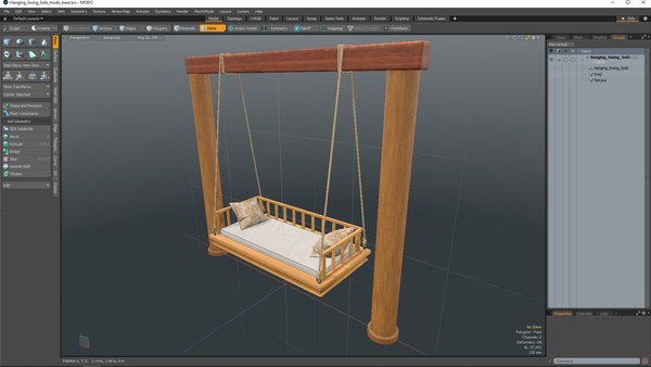 modelo 3d Sofá columpio colgante - TurboSquid 2339181