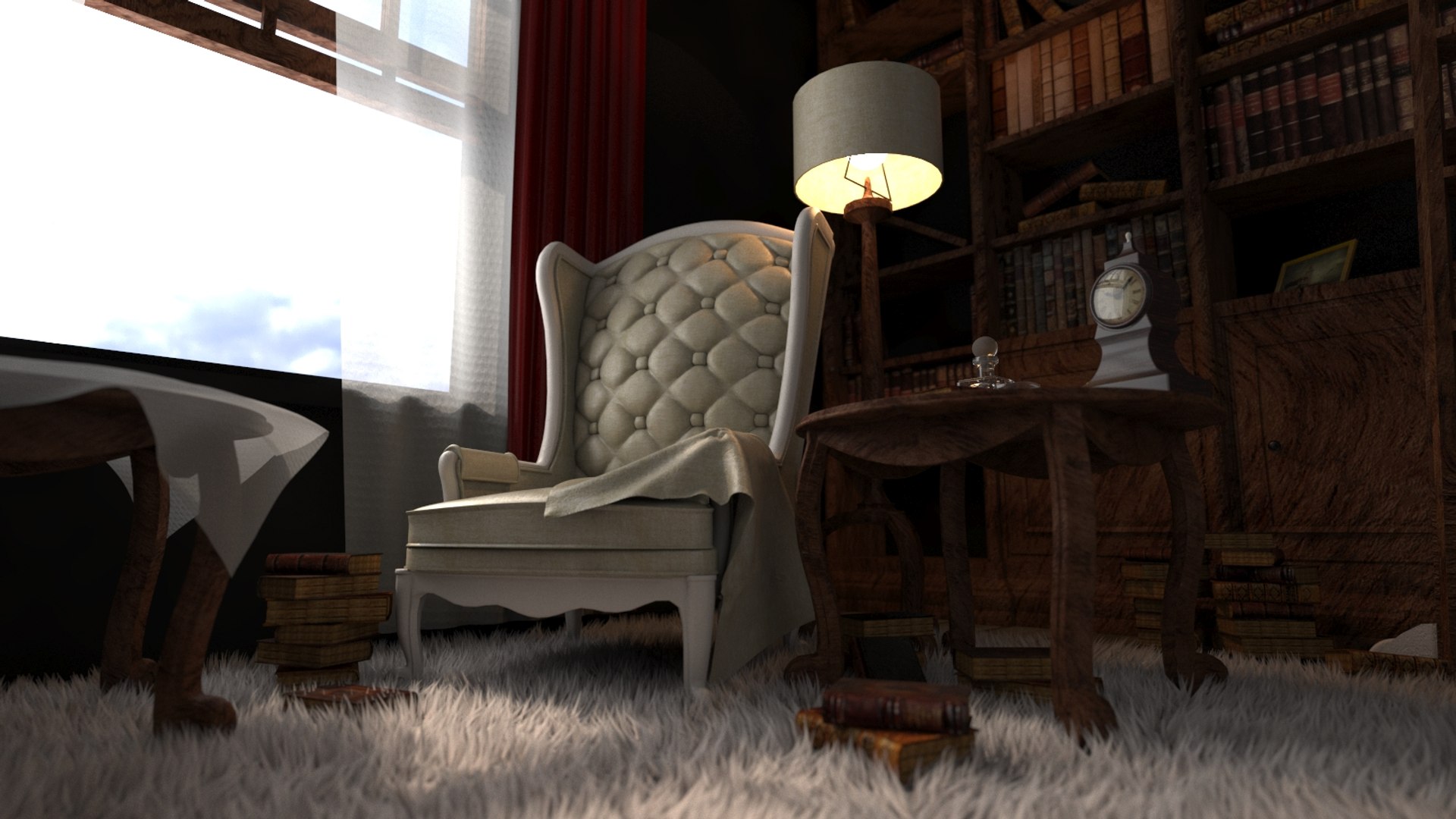 3D Historical Reading Room - TurboSquid 1357411