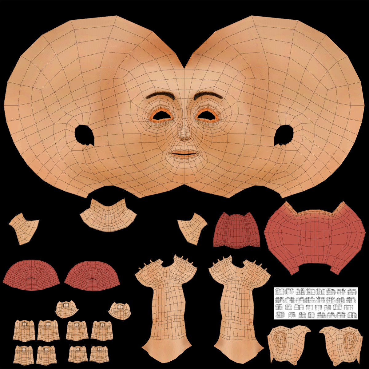 cartoon rig 3d model