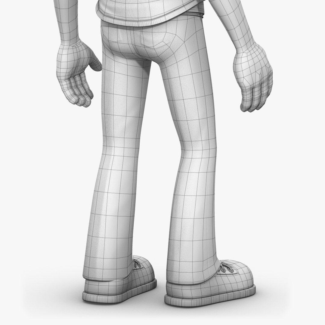 cartoon rig 3d model