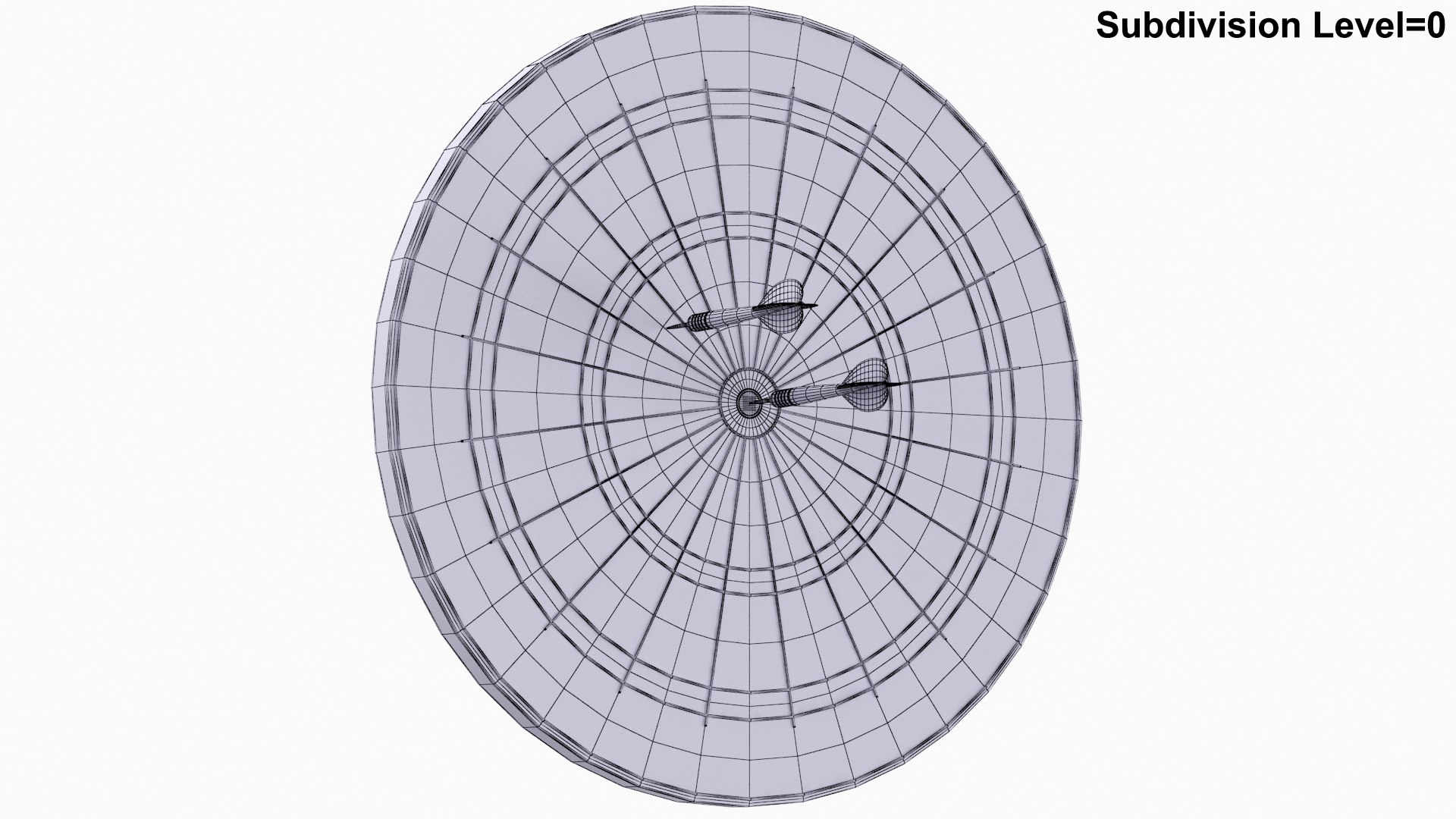 3D Dart Board Unit With Darts - TurboSquid 2134531