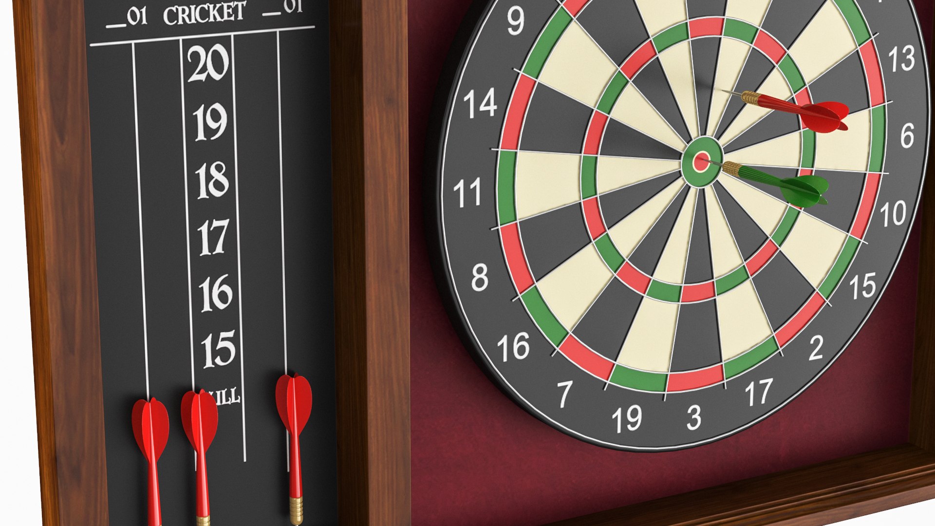 3D Dart Board Unit With Darts - TurboSquid 2134531