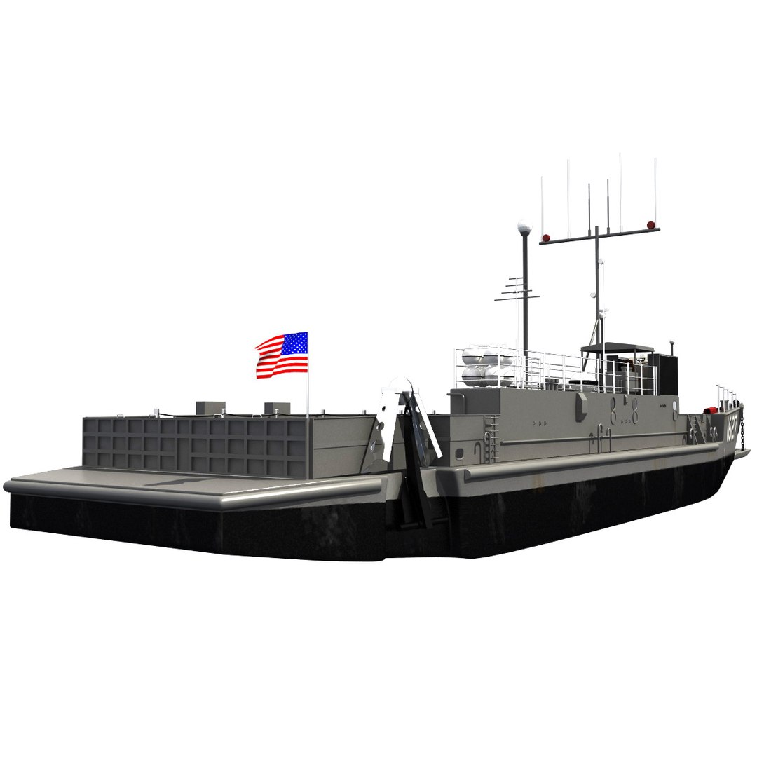 3ds Max Landing Craft Utility Lcu