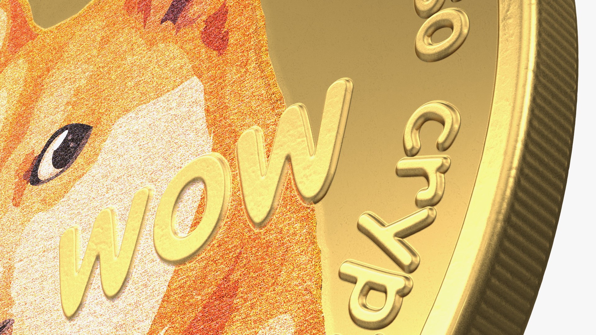 3D Physical Cryptocurrency Dogecoin Gold Model - TurboSquid 1832615