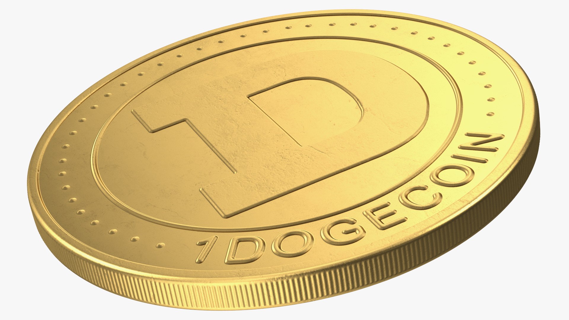 3D Physical Cryptocurrency Dogecoin Gold Model - TurboSquid 1832615