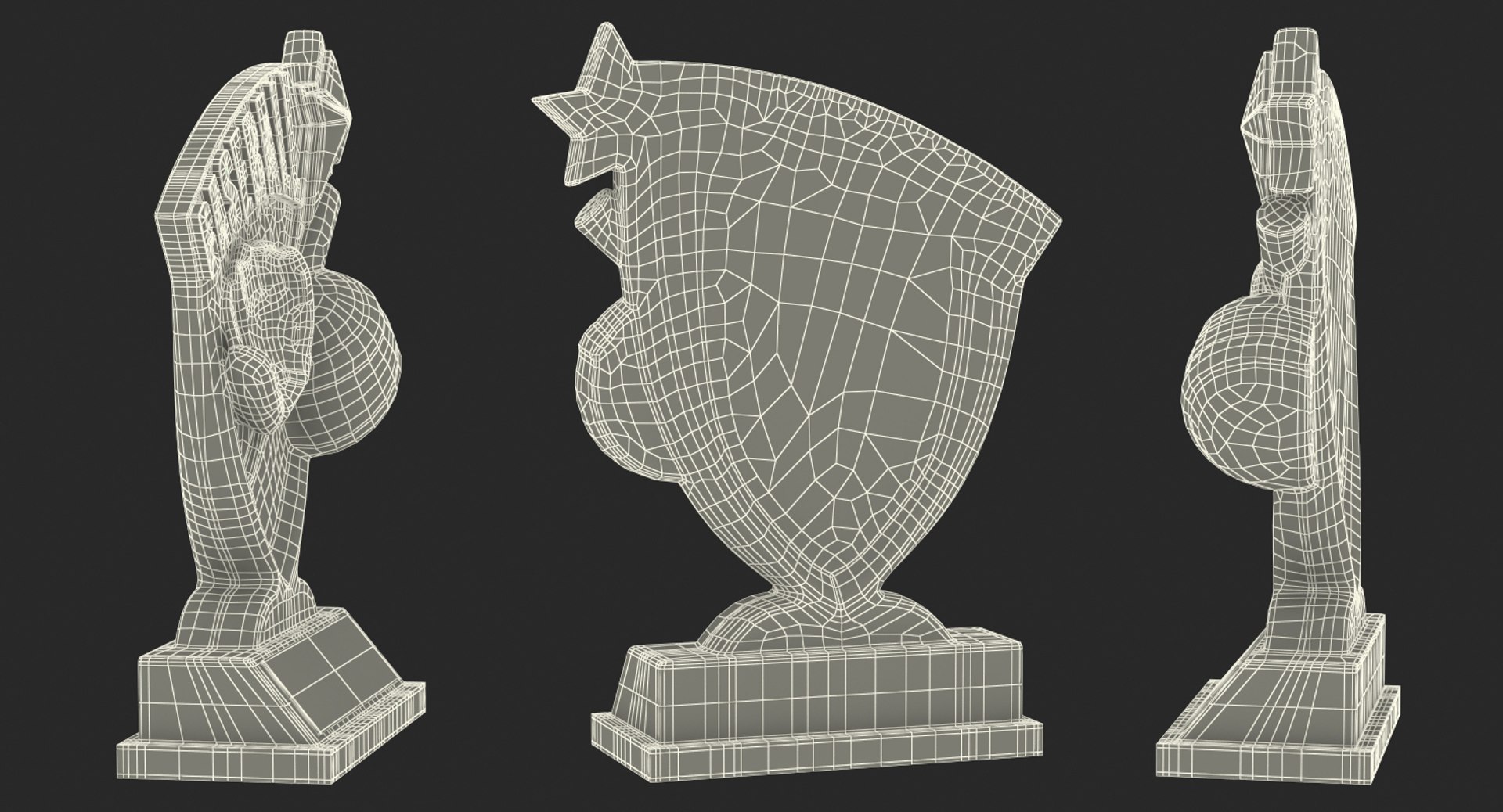 Baseball championship brass trophy 3D model - TurboSquid 1379851