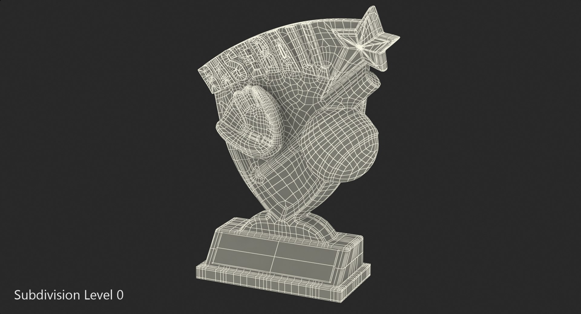 Baseball championship brass trophy 3D model - TurboSquid 1379851