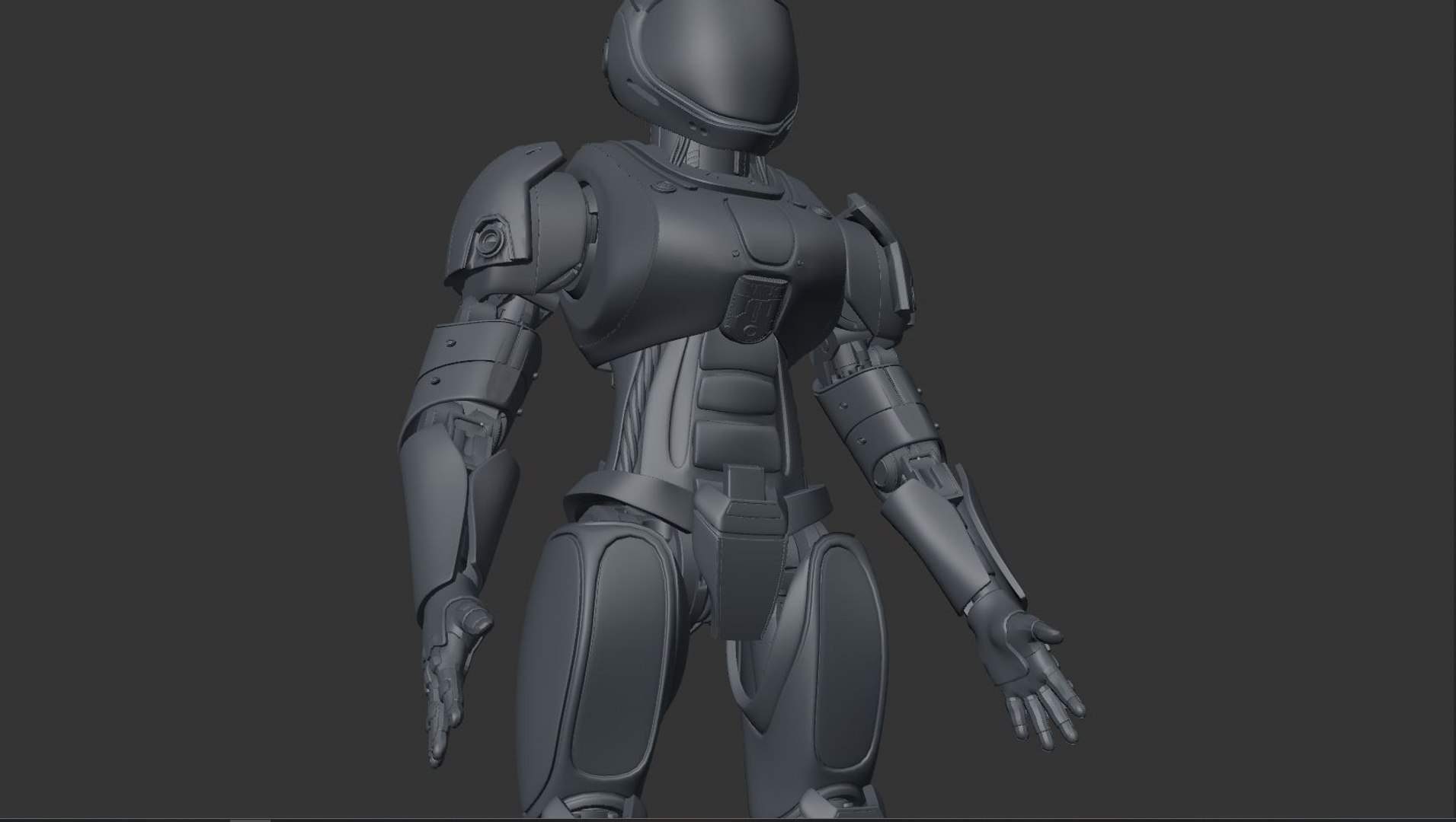 Sci-Fi Humanoid Robot - Vanguard Sentinel Unit Low-poly 3D Model 3D Model - TurboSquid 2416233