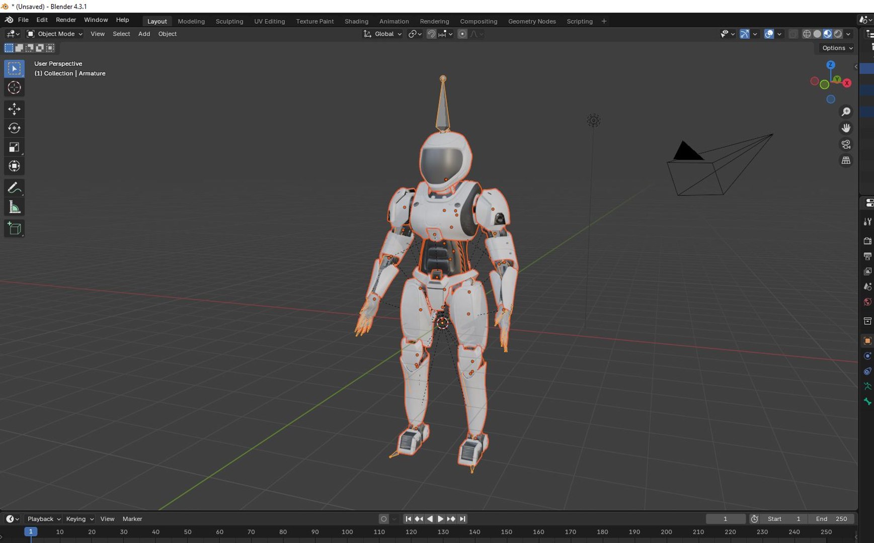 Sci-Fi Humanoid Robot - Vanguard Sentinel Unit Low-poly 3D Model 3D Model - TurboSquid 2416233