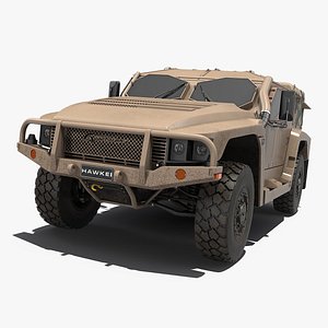 fennek kmw 4x4 armoured 3d model
