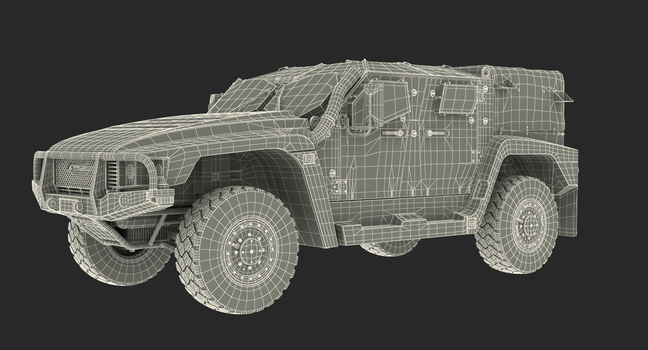 Hawkei 4x4 simple interior 3D model - TurboSquid 1359649