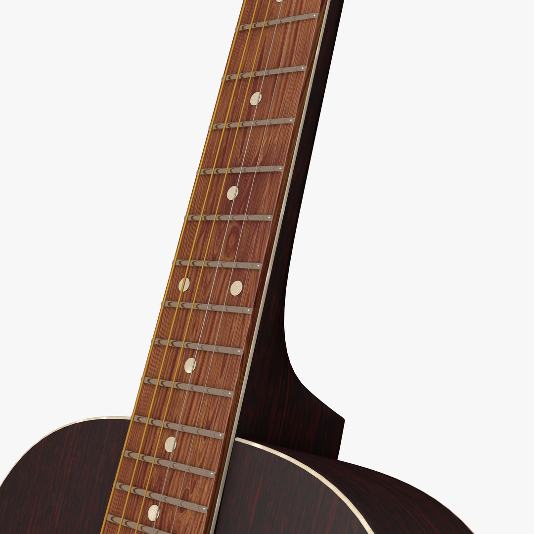 3D Acoustic Guitar - TurboSquid 2022227
