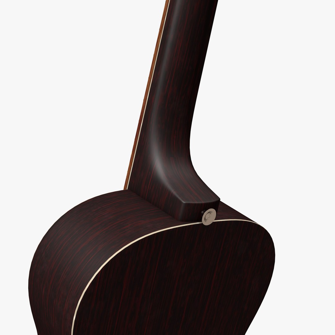 3D Acoustic Guitar - TurboSquid 2022227