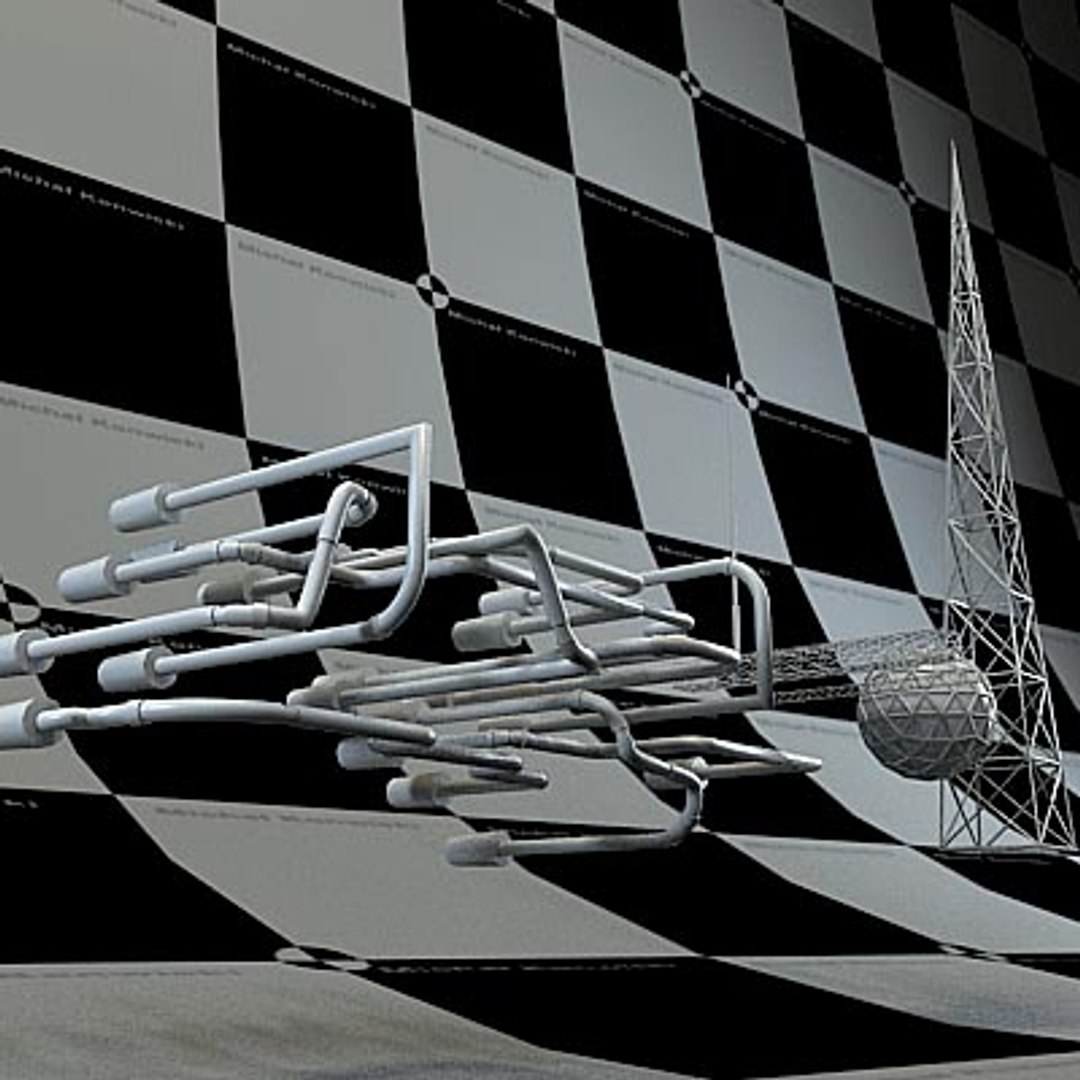 3d science fiction buildings structures