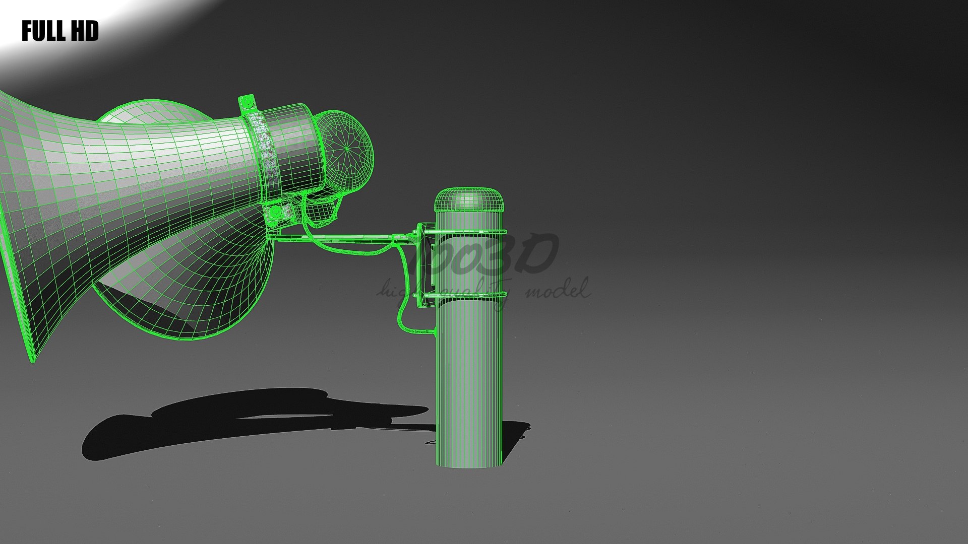 Double Megaphone 3d Model